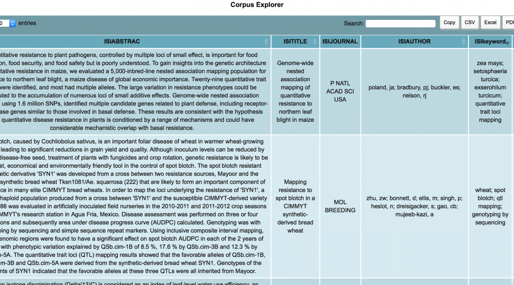 Corpus Explorer - Cortext Manager Documentation