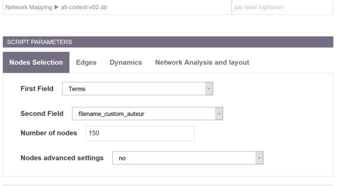 Node selection - Cortext Manager Documentation